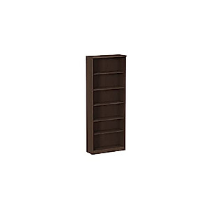 Alera ALEVA638232ES Valencia Series 6-Shelf 31-3/4 in. x 14 in. x 80-1/4 in. Bookcase - Espresso
