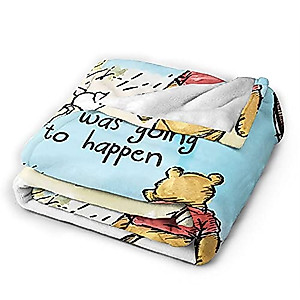 Cute Blanket Flannel Fleece Throw Blankets Best Friend Super Soft Cozy Warm Plush Bedding Women Bedroom 60"x50"