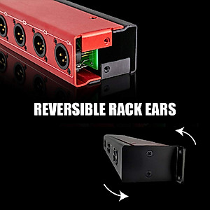 CAT Rack Male - Male XLR Stage Box with Audio Over Shielded CAT Cable. Send 12 Channels of Audio, DMX, Clear-Com or AES.