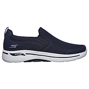 Skechers Men's Gowalk Arch Fit-Athletic Slip-On Casual Loafer Walking Shoe Sneaker, Navy/Grey, 9
