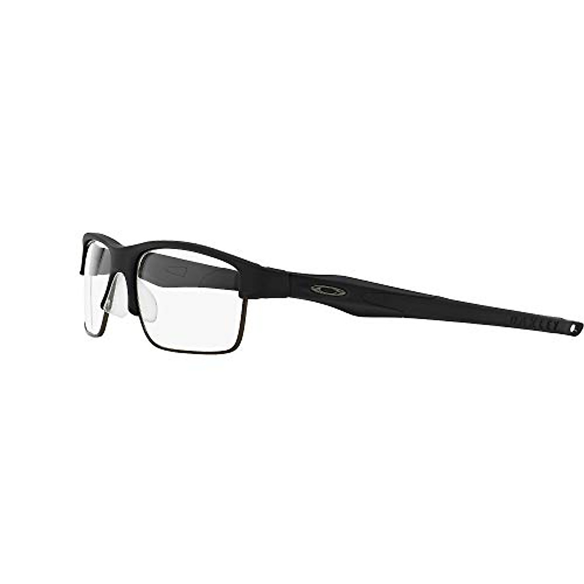 Oakley Men's OX3128 Crosslink Switch Rectangular Prescription Eyeglass Frames, Satin Black/Demo Lens, 53 mm
