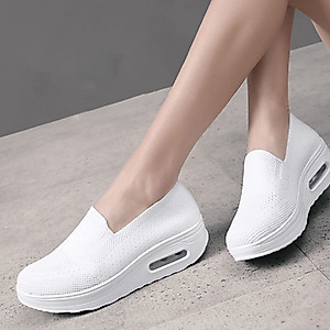 BE OVER QUALITY Women's Orthopedic Sneakers, Slip-On Light Air Cushion Orthopedic Sneakers, Womens Orthopedic Sneakers Black
