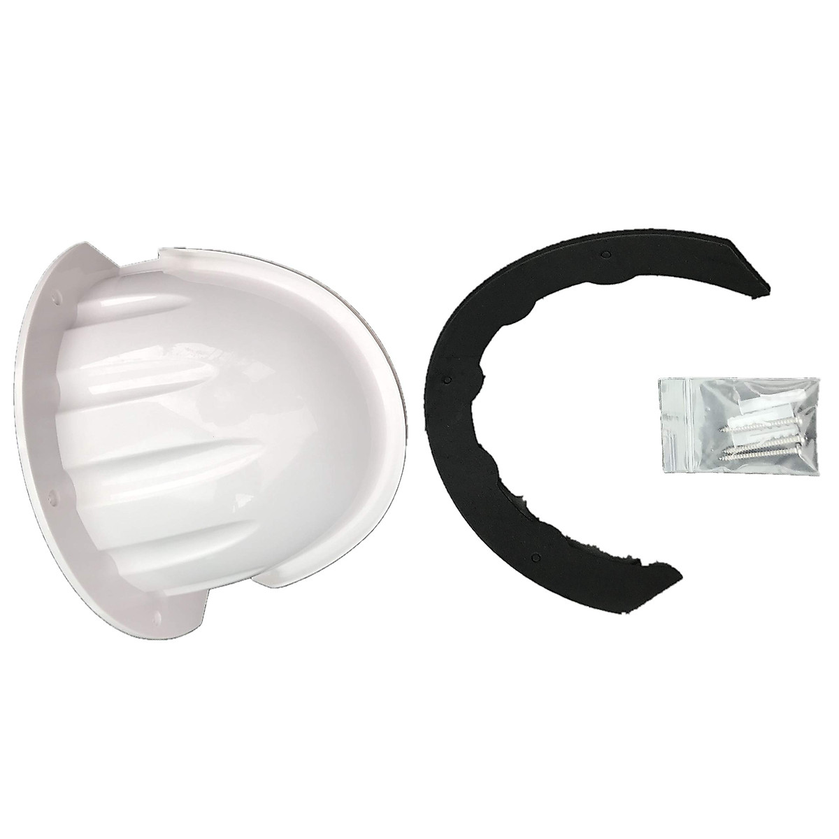 Universal Sun Rain Shade Camera Cover Shield for Nest/Ring/Arlo/Dome/Bullet Outdoor Camera - White