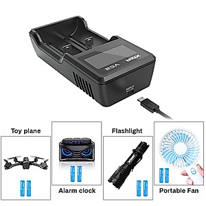 XTAR VC2 Charger with LCD Display Screen