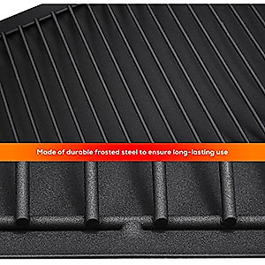 Coisien 27 inch Grill Ash Pan/Drip Pan for Chargriller 1224, 1324, 2121, 2222, 2727, 2828, 2929 Charcoal Grills, Grill Grates Replacement Part with 2pcs Fire Grate Hanger, Charbroil 17302056, APC508