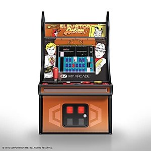My Arcade Micro Player Mini Arcade Machine: Elevator Action Video Game, Fully Playable, 6.75 Inch Collectible, Color Display, Speaker, Volume Buttons, Headphone Jack, Battery or Micro USB Powered