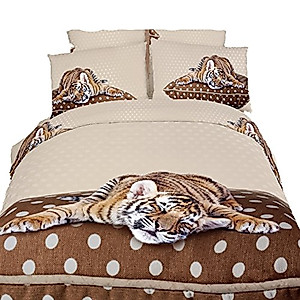 Dolce Mela DM485T 4-Piece Luxury Duvet Cover Set, Twin, Multi