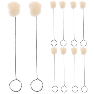 MAGICLULU 10pcs Wool Daubers Ball Brush Leather Dye Leather Tool Leather Crafting Tools for Leather Dyes for DIY Crafts Projects