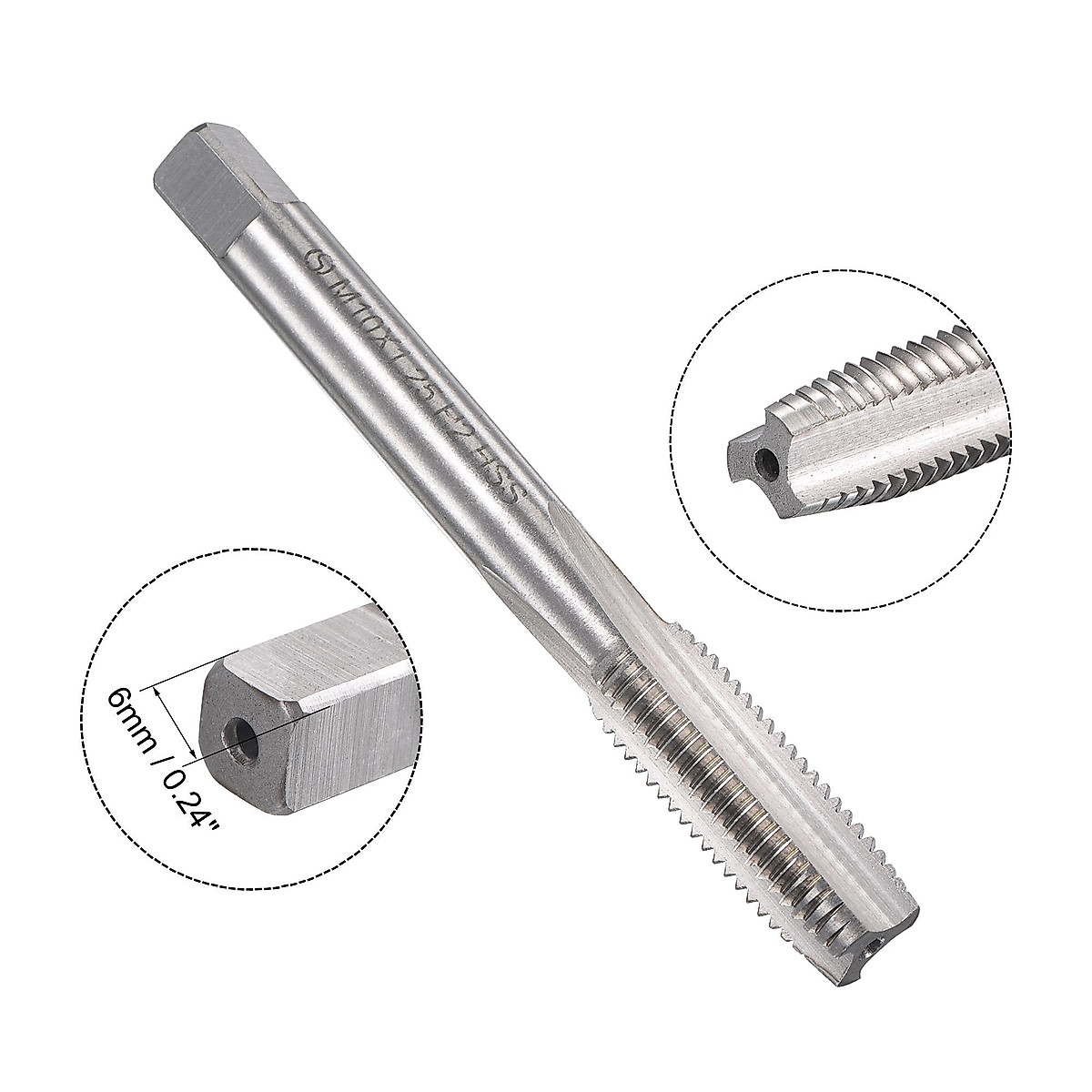 uxcell M10 x 1.25mm Metric Tap and Die Set, Machine Thread Screw Tap with Round Threading Die, Tap & Die Kit for Nut Screw Bolt Thread Repair