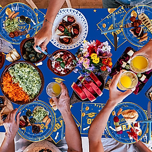 Graduation Plates and Napkins 2024 Graduation Party Supplies, 2024 Graduation Party Disposable Paper Plates Napkins Tablecloth Class of 2024 Congrats Grad Graduation Party Decorations, Serve 24