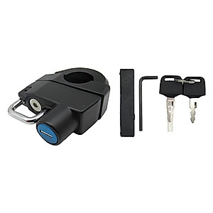 USonline911 New Motorcycle Universal Helmet Lock Fits for 25mm Engine Crankcase Crash Bar Motorbike