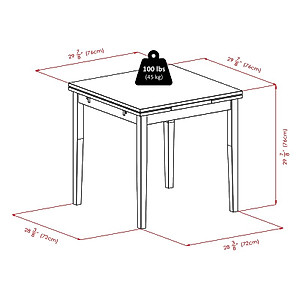Winsome Pulman Dining Table, Walnut