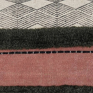 Printed and Tufted Modern Poly Filled Throw Pillow