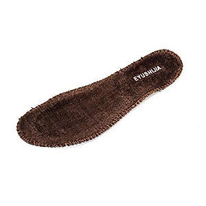 EYUSHIJIA Men's Hiking Boots Waterproof Outdoor Mid Ankle Lightweight Snow Shoes Trekking Trails(11, Brown-07-Fur Lining)