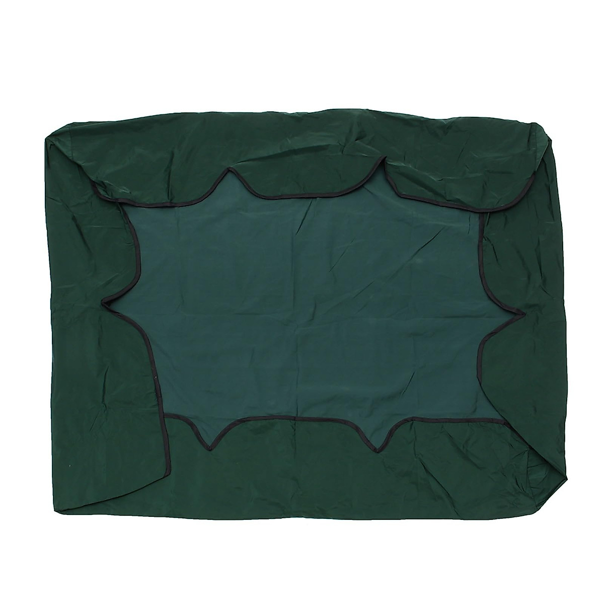 Swing Chair Canopy Replacement 3 Seater Garden Swing Seat Canopy Cover Waterproof Windproof Heavy Duty Rip Proof Garden Hammock Top Cover Outdoor Garden Furniture Covers (Brown)