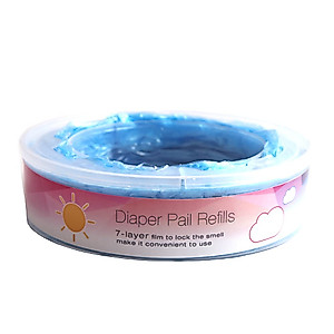 Diaper Pail Refills Bags Compatible with Diaper Genie Pails Diaper Pails Refills - (Pack of 9) (CL01ZHY)