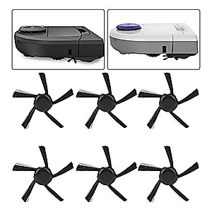 TOPINCN 6pcs Side Brush Replacement Fit for Neato Botvac D Series D7 D5 D3 D80 Sweeping Machine Sweeper Machine Robot Vacuum Cleaner Accessories