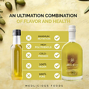 Limited Edition Greek Olive Oil Early Harvest 2022/23 Low Acidity (0.3%) Unleash the Mediterranean Flavour with our Olive Oil, Cold Pressed Organic - FDA, Non-GMO, Pure EVOO, Polyphenol Rich - 500ml