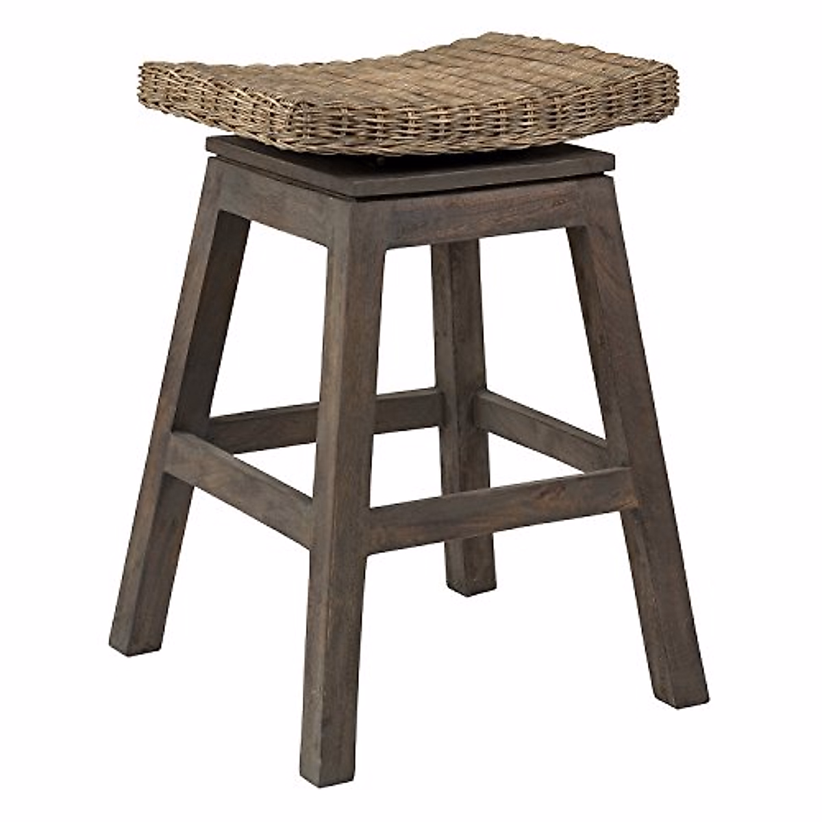East at Main Heidi Brown Wooden Te"xtured Chair - 17"x17"x24"