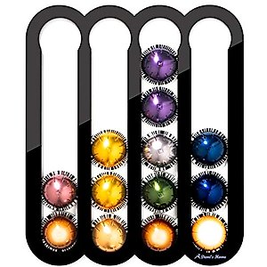 Demi's Home Coffee Pod Holder for Nespresso Vertuo Capsules - Magnetic Holder Suitable to be Mounted on the Fridge (Black)