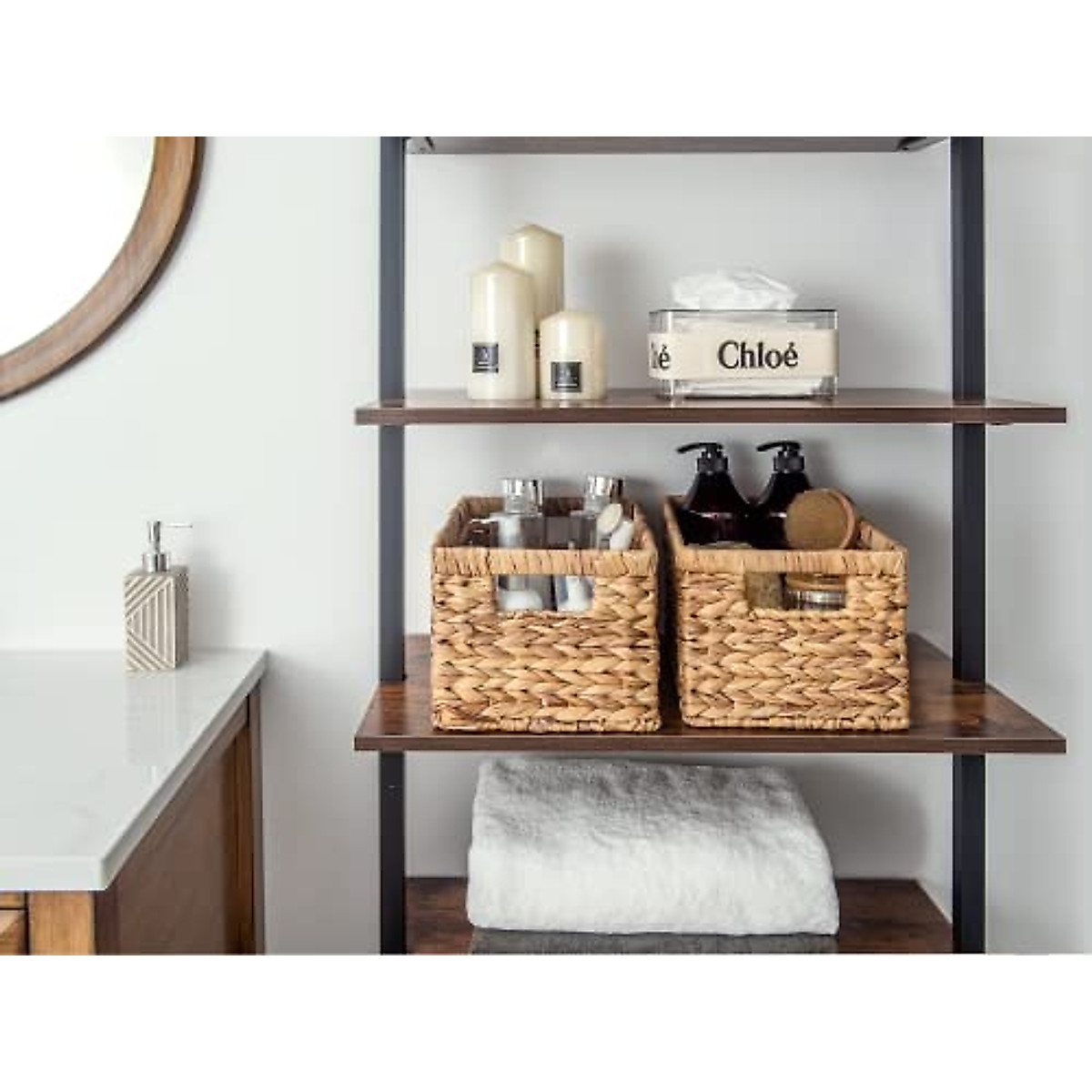 StorageWorks Water Hyacinth Storage Baskets