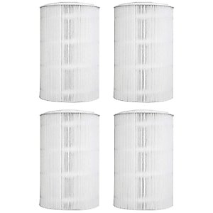 Nispira Premium Foldable HEPA Particle and Activated Carbon Filter Replacement Compatible with Blueair Blue Pure 411, 411+ & MINI Air Purifiers. Compared to Part F411PACF102174. 4 Packs