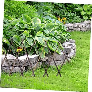 OFFSCH Corrosive Decorative Fence Screen for Garden Yard with Gate Stylish Outdoor Fence for Enhanced Privacy and Aesthetic Appeal