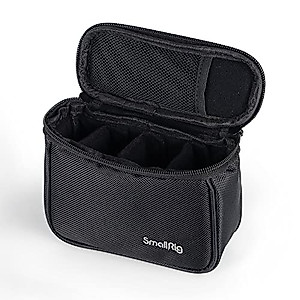 SMALLRIG Mini Camera Storage Bag, Protective Carrying Case, Handbag Box for DJI Action 2 / Follow Focus / LED Light / Microphone, Adjustable Dividers – 3704