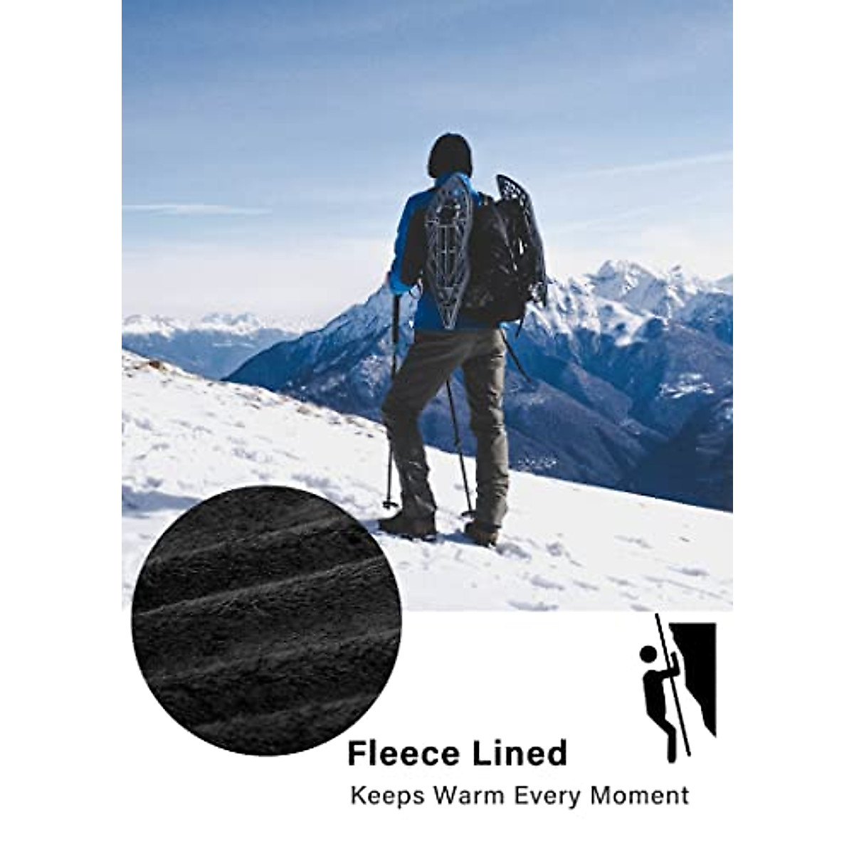 Winter Jackets for Men Ski Snow Waterproof Fleece Warm Snowboard Coats Hooded Windbreaker Rain Jacket