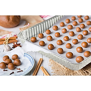 Aluminum Pans Half Size Cookie Sheet 15 Count Durable Nonstick Baking Sheets 17.75" x 12.75" - Sheet Pan, Baking Tray, Cookie Sheets, Foil pans, Foil trays, Sheet Baking Pans