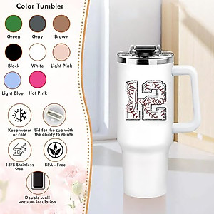 Personalized Baseball Mama Tumbler 40oz, Baseball Mom Gift Ideas, Baseballs Coffee Travel Mug, Mother's Day Gift, Gifts For Moms, Mother's Day Tumbler, New Moms Gifts, Birthday