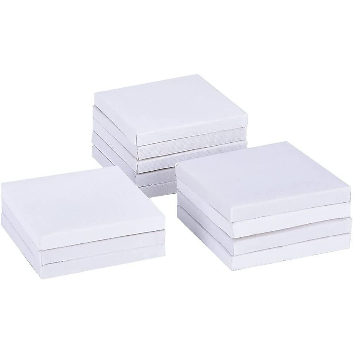 Mini Canvas Picture Frames 4x4 Inch 12 Pack, Stretched Small Canvas for Painting, Painting Canvas Square Canvas, Crafts for Kids