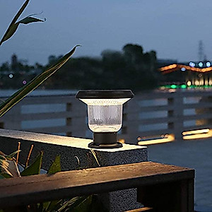 zeyujie Outdoor Waterproof LED Column Head LightSolar Column Head LightOutdoor Courtyard Led Home Garden Villa Outdoor Waterproof Wall Door LightGarden Square Wall Head Light