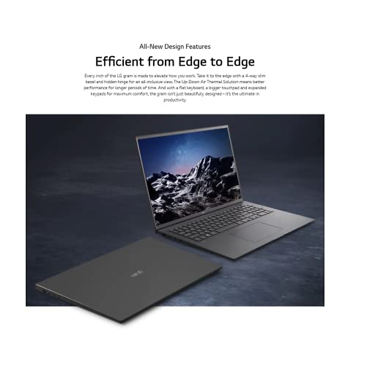 LG Gram 17 Ultra-Lightweight Laptop, 17" IPS WQXGA (2560 x 1600) 16:10 DCI-P3 99% Display, Intel Evo i7-1195G7, 2X Thunderbolt4, 20 Long Battery Life, Wi-Fi 6, Webcam (16GB 4266MHz RAM | 1TB PCIe SSD)