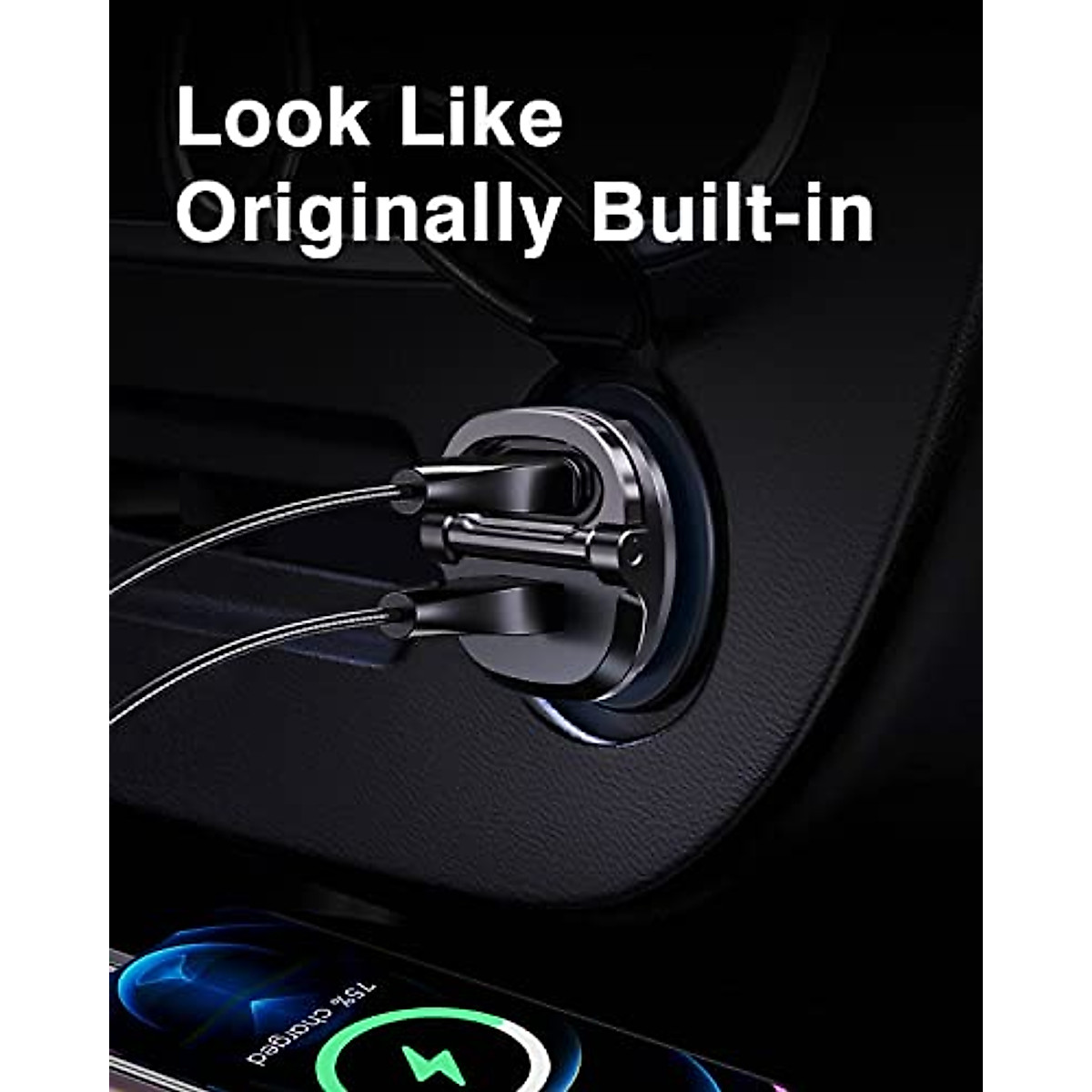 EWA USB C Car Charger, 40W(20W+20W) Dual PD Port Smallest iPhone 13 Car Charger, All Metal Car Charger Adapter, Fast Charging Compatible with iPhone 13/12/Pro/Pro Max/Mini/MagSafe, Galaxy S20/S10