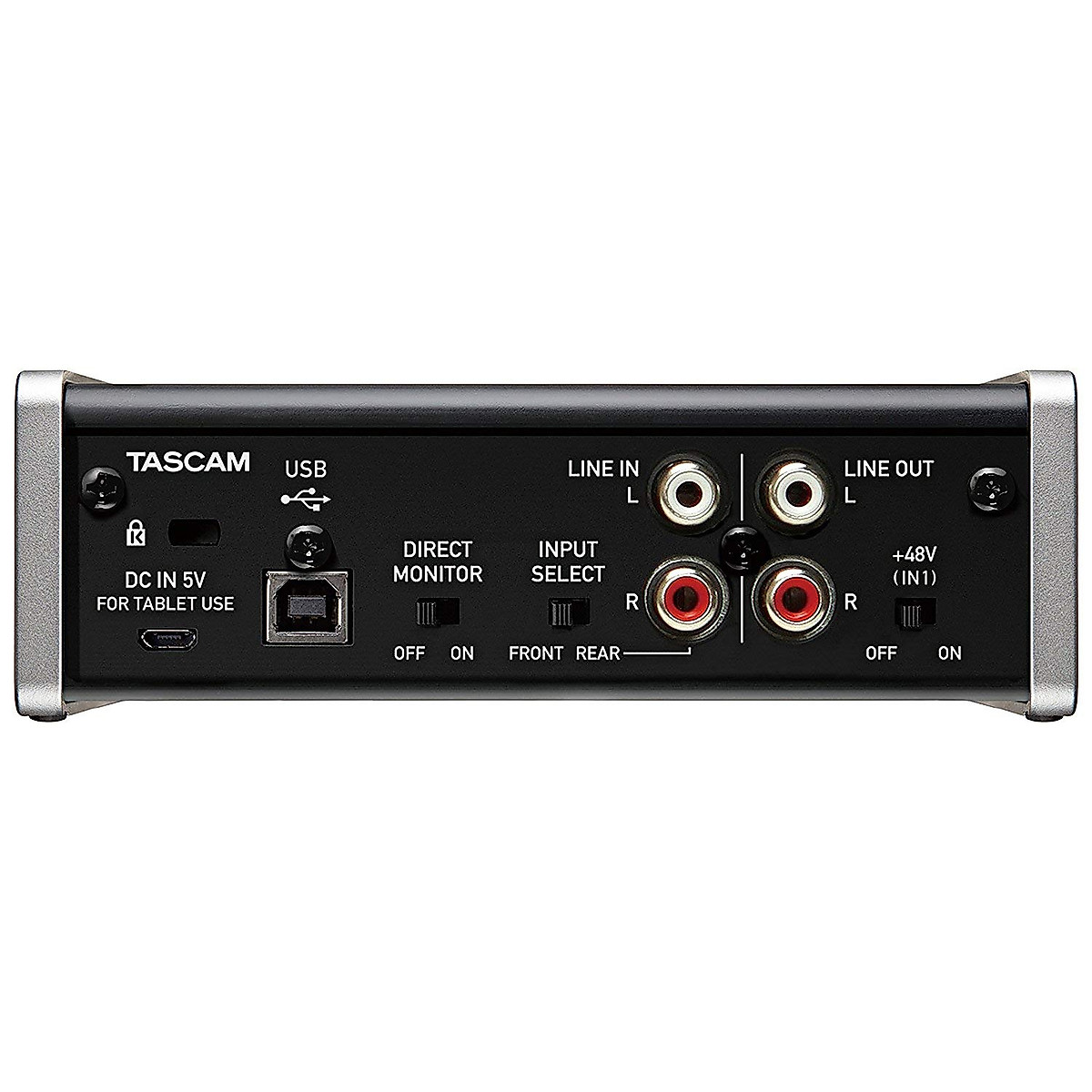 Tascam US-1x2 USB Audio/MIDI Interface with Microphone Preamps and iOS Compatibility