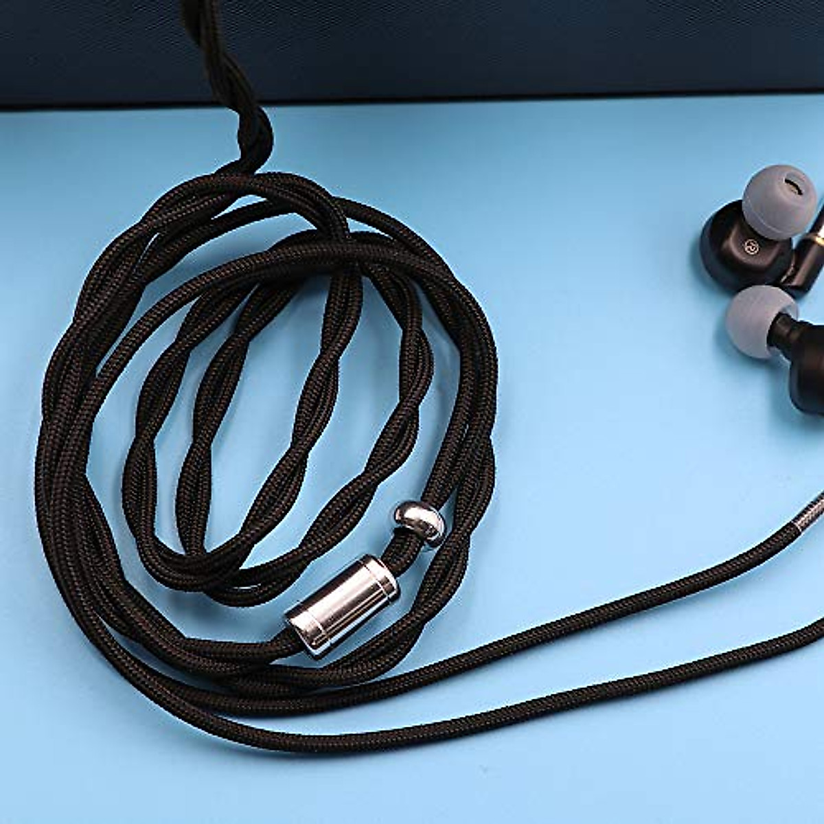 Linsoul LSC08 6N OCC Single Crystal Copper HiFi Earphone Cable for AK100, AK120, AK240, DP-X1, DP-X1A, FIIO X5III, XDP-300R, KANN, BQEYZ Spring1 (MMCX-3.5, Black)