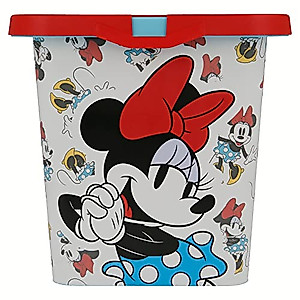 Stor ST-02804 02804 Minnie Mouse Click 7L Storage Box, Cartoons, Multicoloured, Mediano
