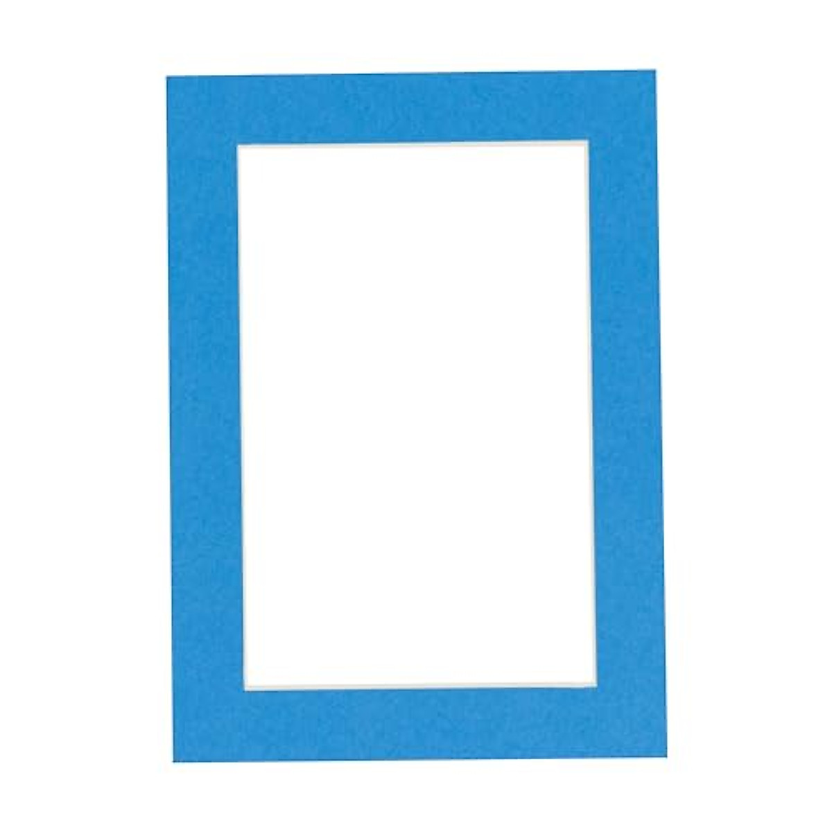8x12 Mat Bevel Cut for 5.5x8.5 Photos - Acid Free Bay Blue Precut Matboard With Backing Board and Crystal Clear, Self Seal Photo Mat Bag - For Pictures, Photos, Framing - 4-ply Thickness