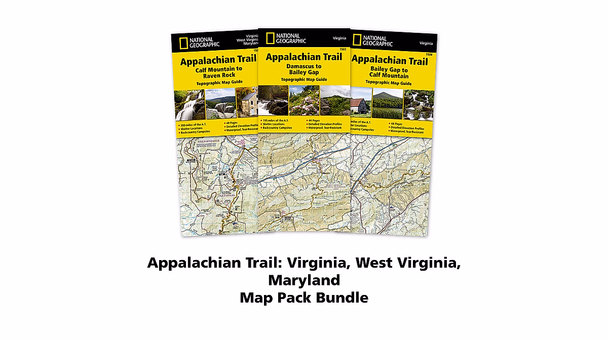 Explore Appalachian Trail: Virginia, W.Va & Maryland Maps