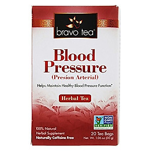 Bravo Tea Blood Pressure Caffeine Free 20 Tea Bags