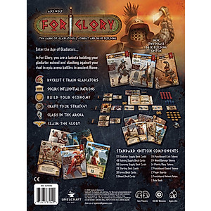 Spielcraft Games for Glory: The Game of Gladiatorial Combat and Deck Building