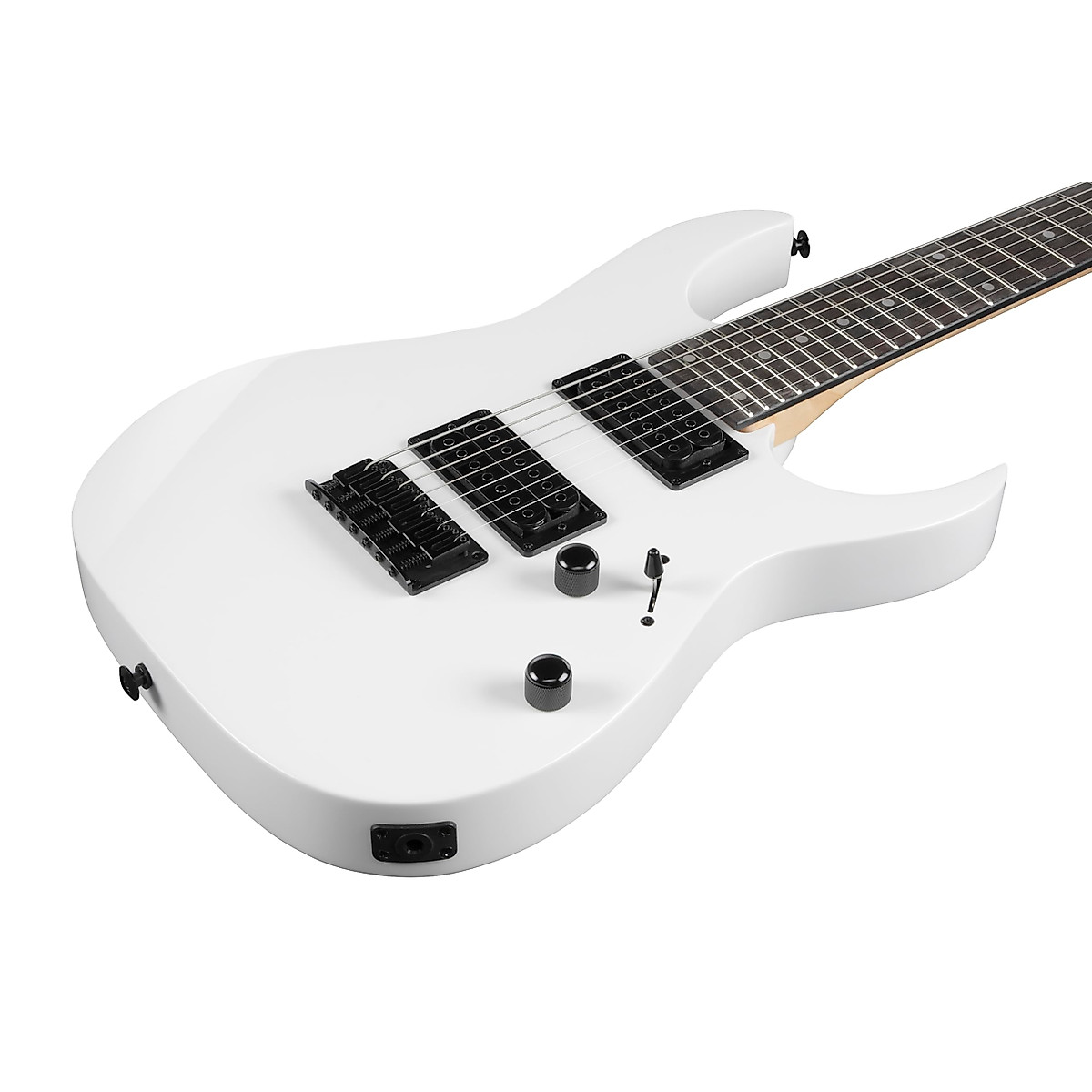 Ibanez GRG 7 String Solid-Body Electric Guitar, Right, White, Full (GRG7221WH)