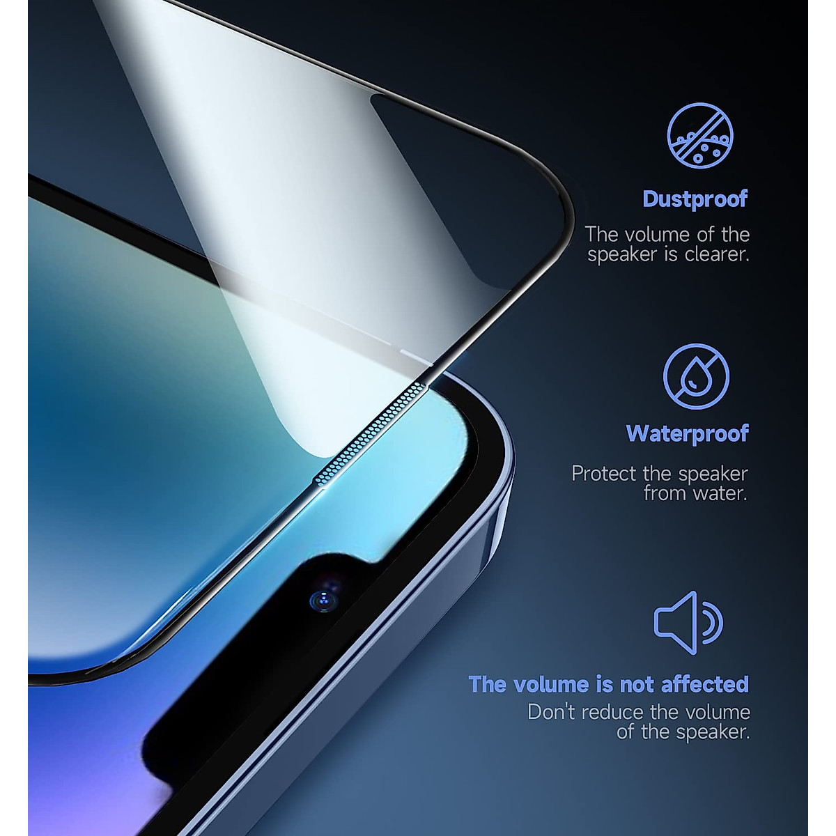 MAGIC JOHN 2 Pack for iPhone 13/14& iPhone 13 Pro 6.1 inch Tempered Glass Screen Protector, Auto Dust-Elimination, Bubble Free, HD Clear, Easy Installation