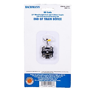 Bachmann Trains End of Train Device with Track-Powered Flashing LED - HO Scale, Black