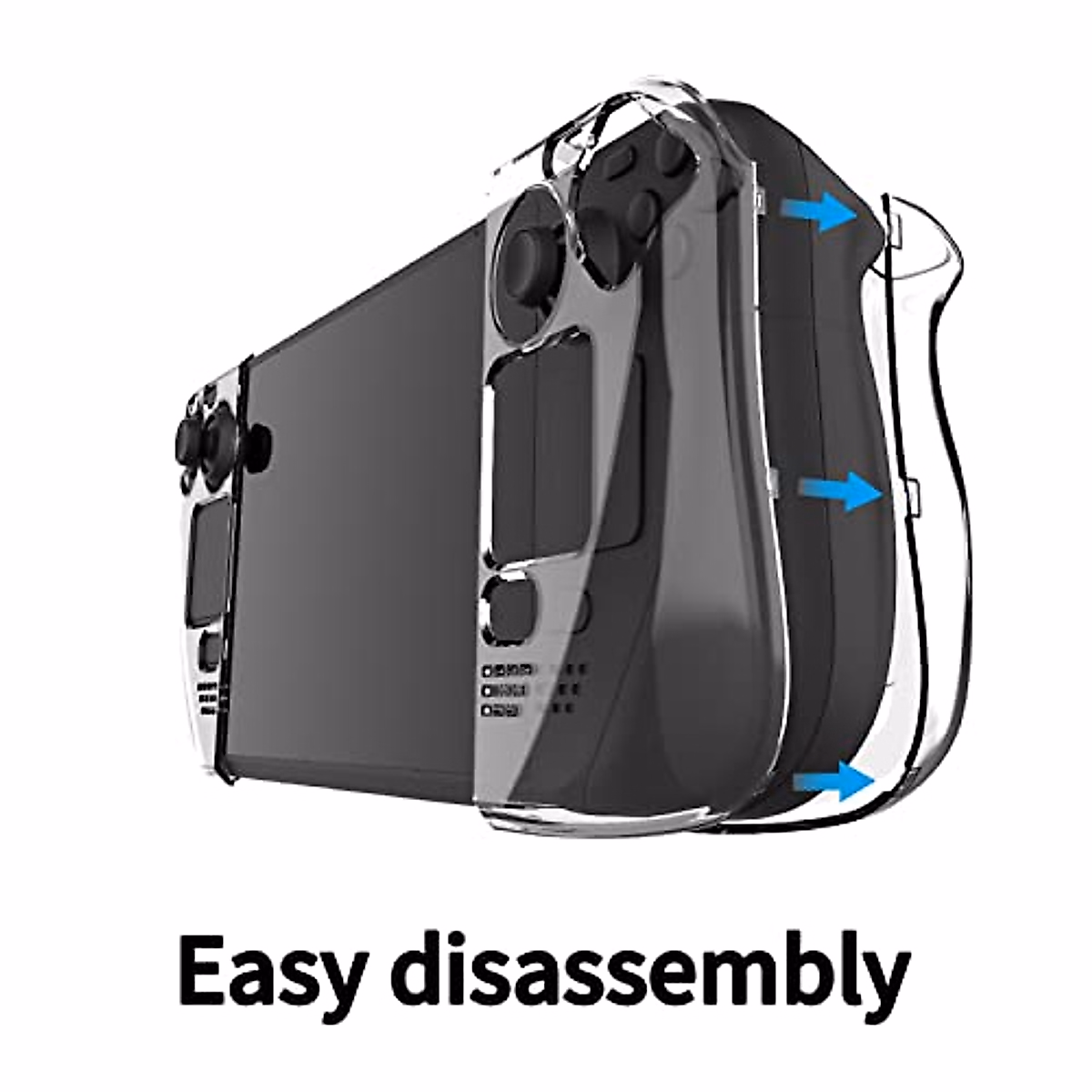 Sarkoyar Game Console Cover Good Ductility Smooth Game Console Protection Case for Steam Deck