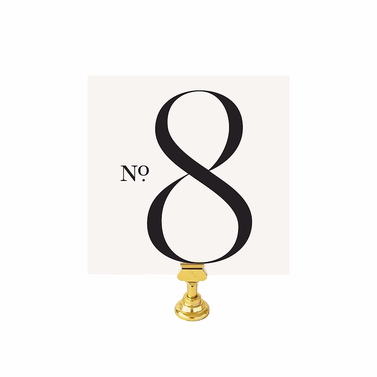 Weekend Paper Co. Modern Square Table Numbers, Single Sided 5x5 Modern Design, Black Matte Ink, Numbers 1-25 Plus 3 Bonus Signs for Your Wedding, Reception, Anniversary, or Any Celebration!