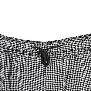 Mercer Culinary M61071HTL Genesis Women's Chef Cargo Pant in Hounds Tooth, Large, Black/White
