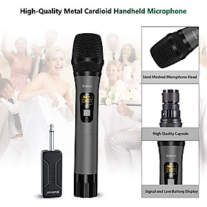Bietrun Wireless Microphone with Microphone Stand