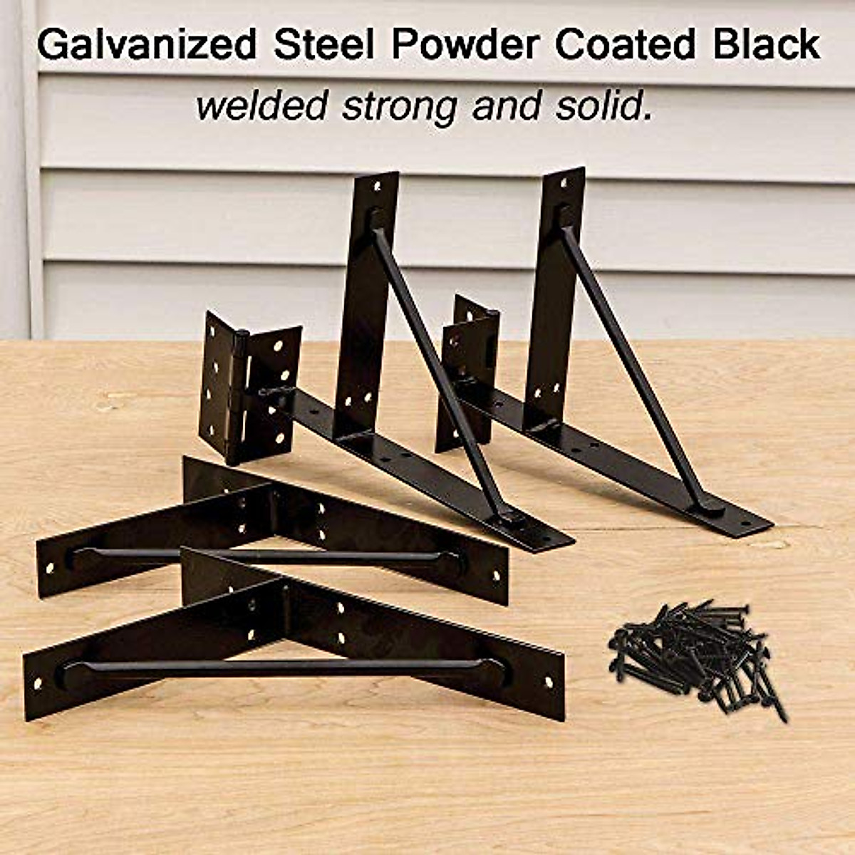 Mofeez Gate Corner Brace Bracket No Sag Kit for Shed Doors, Driveway Gates, Corral Gates,Wood Windows